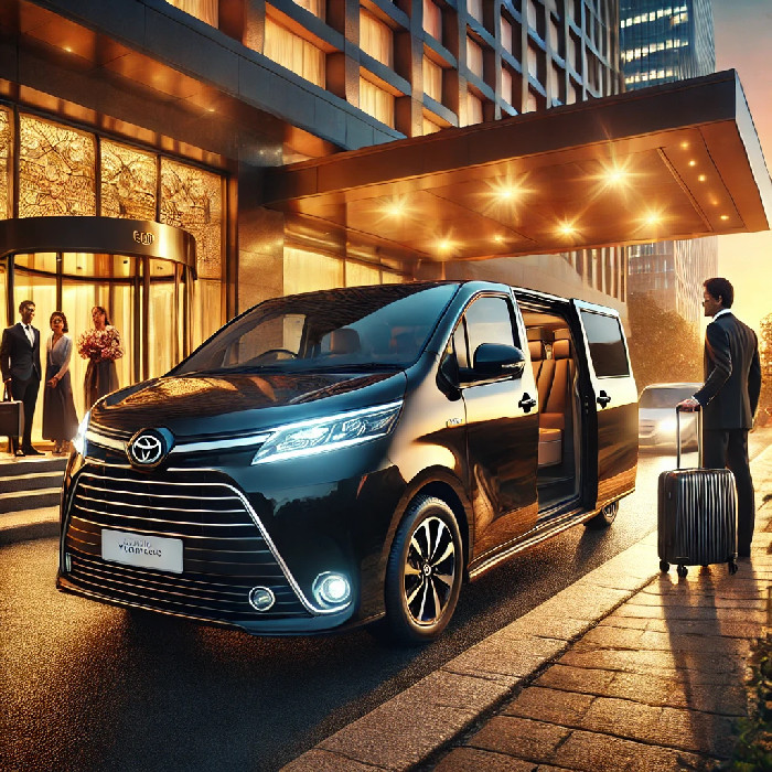 9-Seater Luxury Van Rental with Driver – Hotel Transfers & Corporate Travel